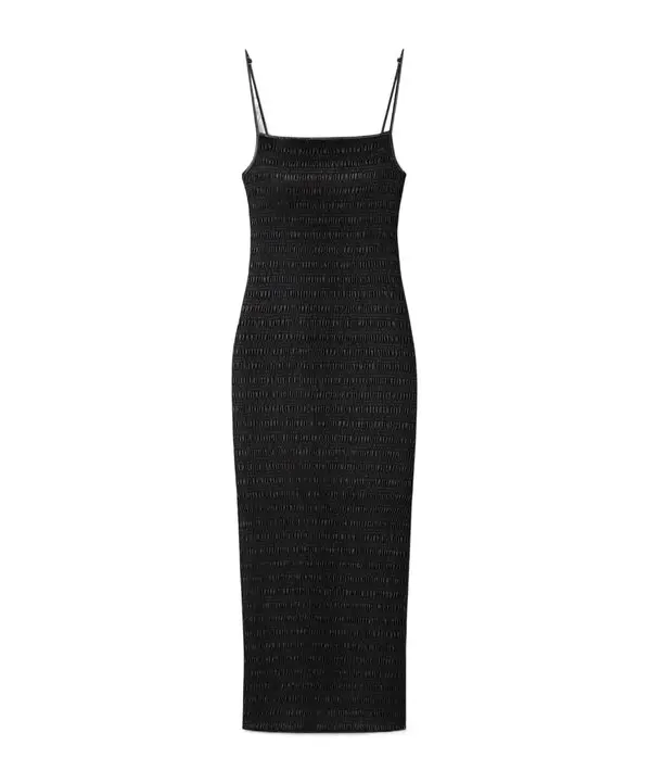 Nanushka Barra Smocked Bodycon Midi Dress