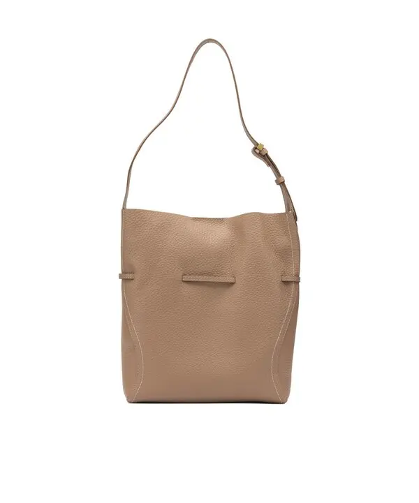 GIANNI CHIARINI Drawstring Shoulder Bag - Brown