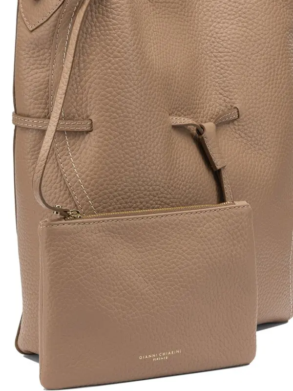 GIANNI CHIARINI Drawstring Shoulder Bag - Brown
