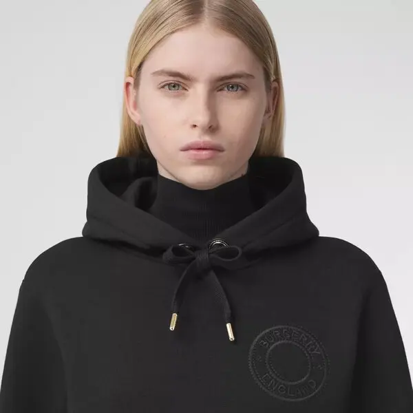Burberry Logo Embroidered Hoodie