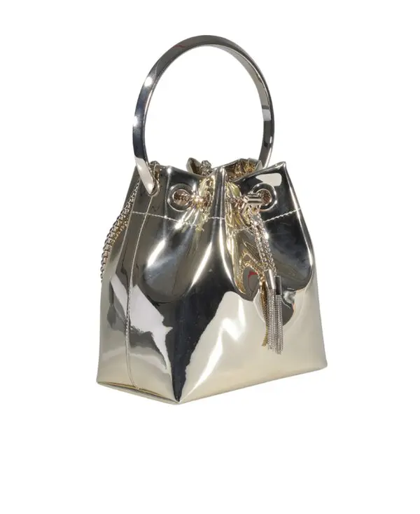 JIMMY CHOO Bon Bon Metallic Bucket Bag - Multicolor