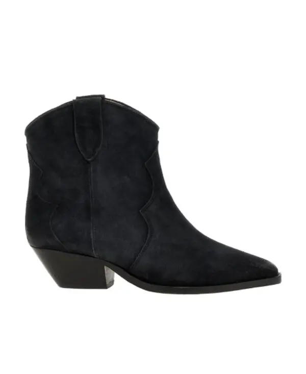 Isabel Marant Étoile Suede Ankle Boots With Thick Heel