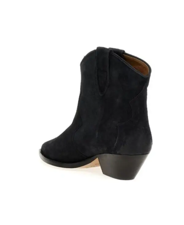 Isabel Marant Étoile Suede Ankle Boots With Thick Heel