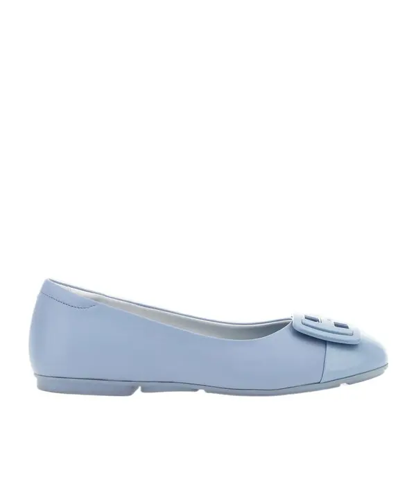 Hogan Logo Plaque Ballerina Flats