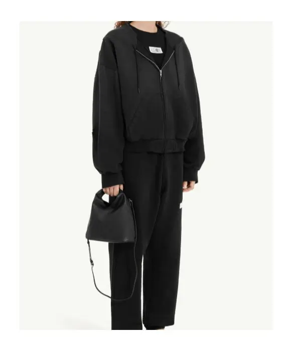 MAISON MARGIELA Zip Hoodie With Raw Edge And Vintage Effect