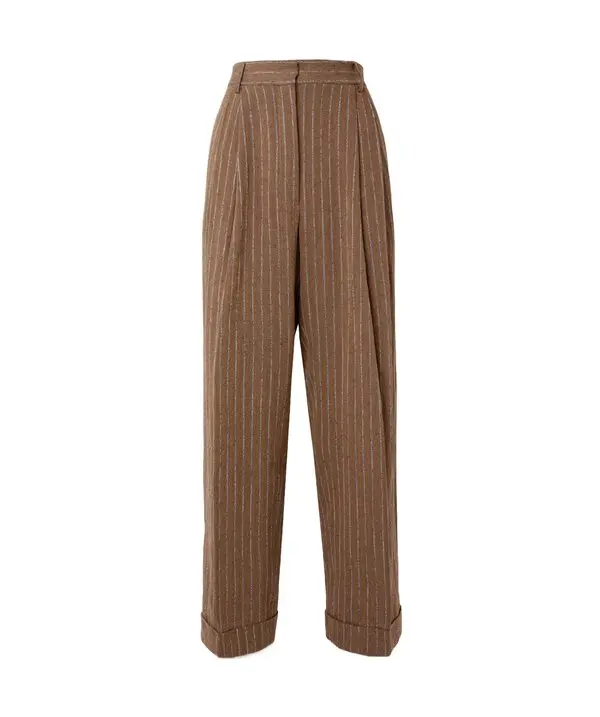 Dries Van Noten Wide Leg Tailored Trousers