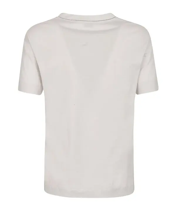 Brunello Cucinelli Logo Printed Crewneck T-shirt