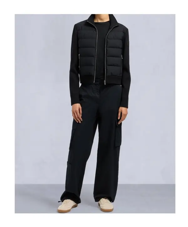 Moose Knuckles Long Sleeve Down Filled Jacket With Zip-up Closure