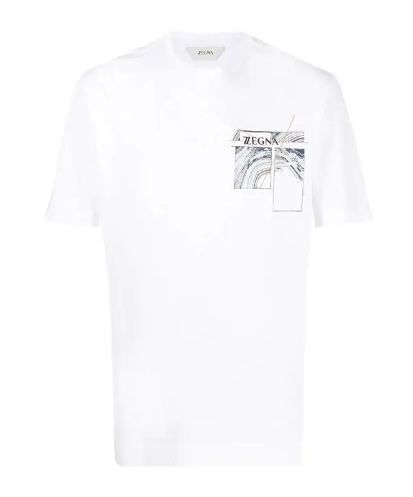 Zegna Graphic-print Short-sleeve T-shirt