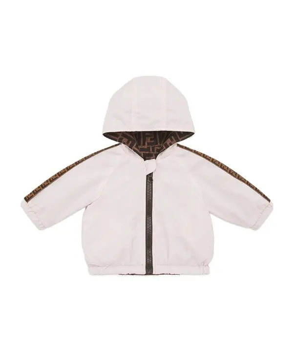 Fendi Nylon Reversible Baby Windbreaker Jacket - Pink