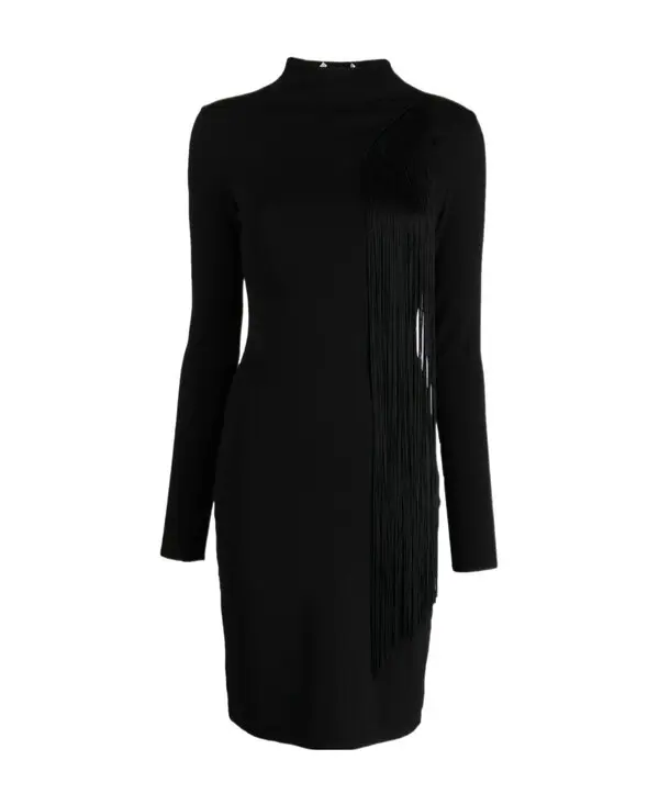 Stella McCartney Asymmetrical Fringed Knitted Dress