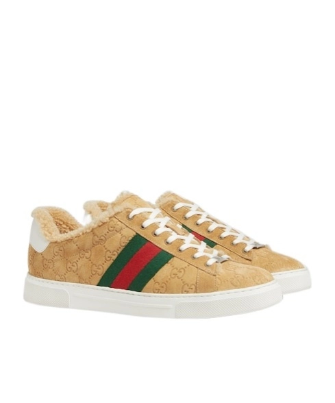 Gucci Ace Sneakers With Web Detailing