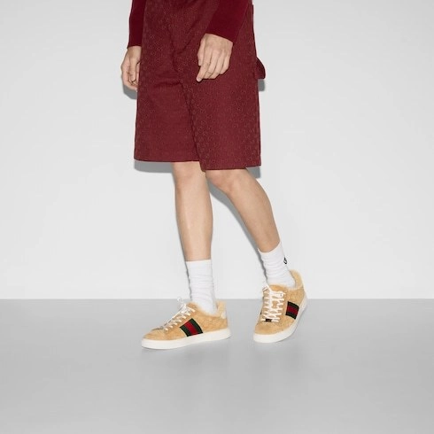 Gucci Ace Sneakers With Web Detailing