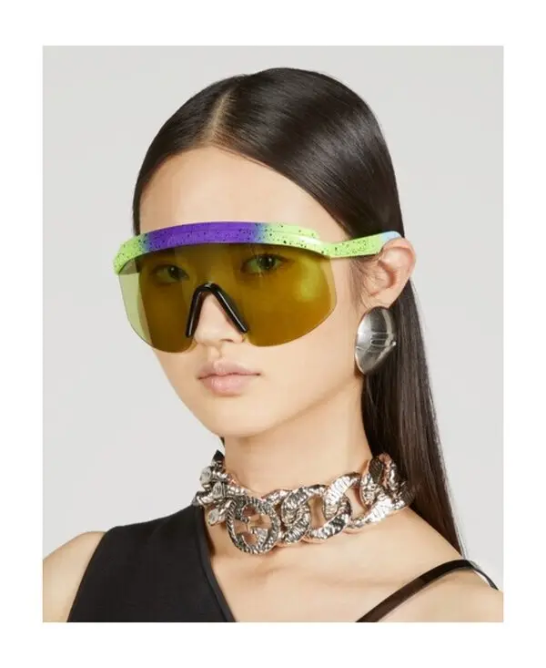 Gucci Oversized Frame Sunglasses - Green