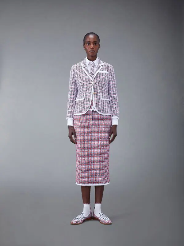 Thom Browne Checked Tweed Blazer