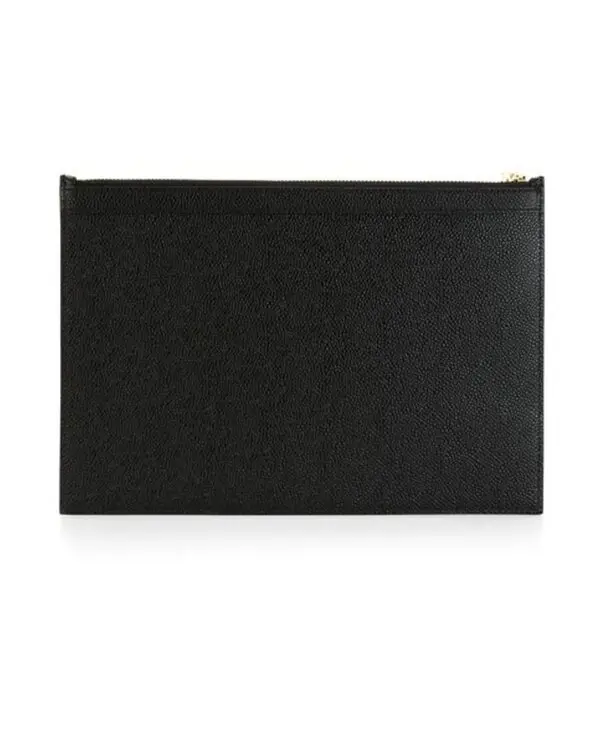 Thom Browne Zipped Clutch Bag - Black