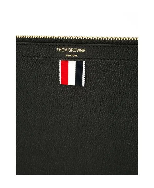 Thom Browne Zipped Clutch Bag - Black