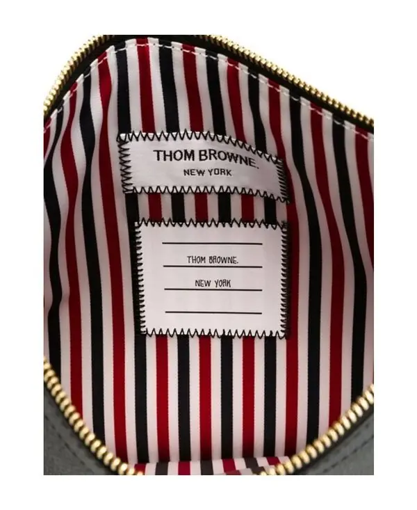 Thom Browne Zipped Clutch Bag - Black