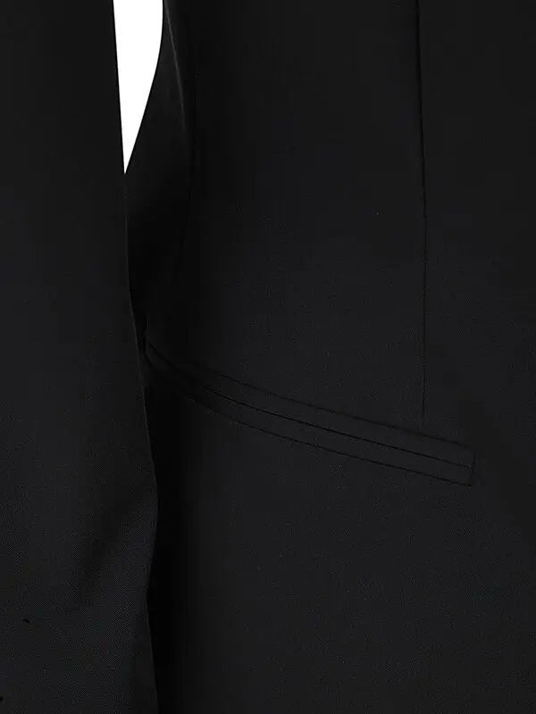 Blumarine Bow Detailed Single-breasted Jacket