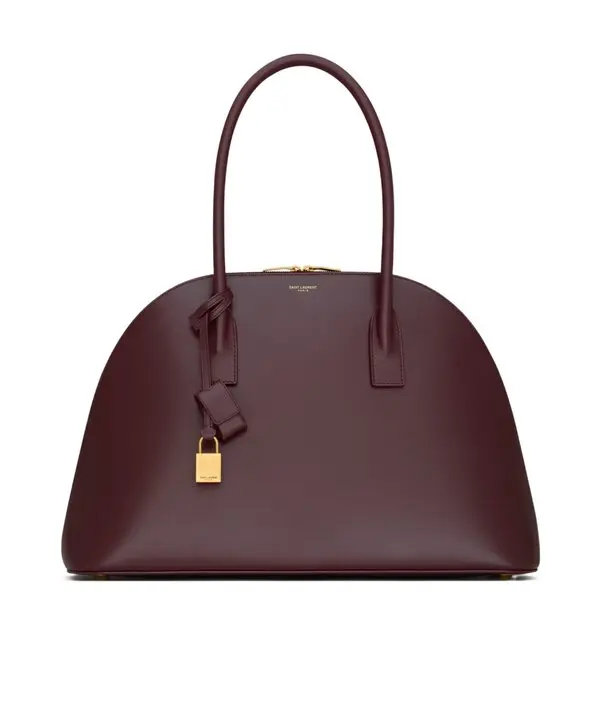 Saint Laurent Duffle Sac De Jour Souple In Leather - Red
