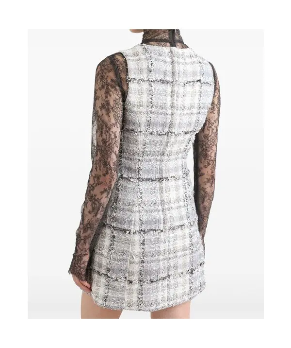 Dolce & Gabbana Sleeveless Tweed Mini Dress