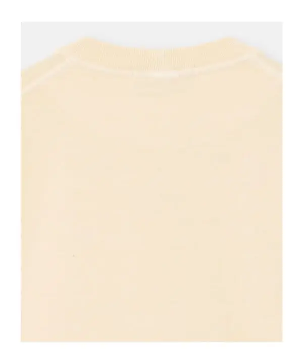 Stone Island Logo Patch Cotton T-shirt - Ivory