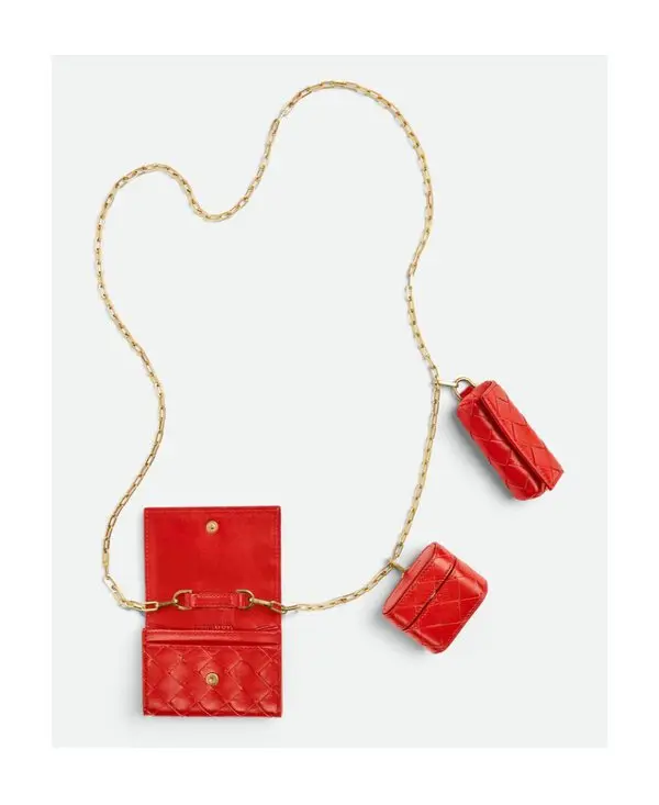 Bottega Veneta Chain Belt Card Bag