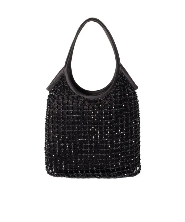 Miu Miu Ivy Beaded Duchesse Bag - Black