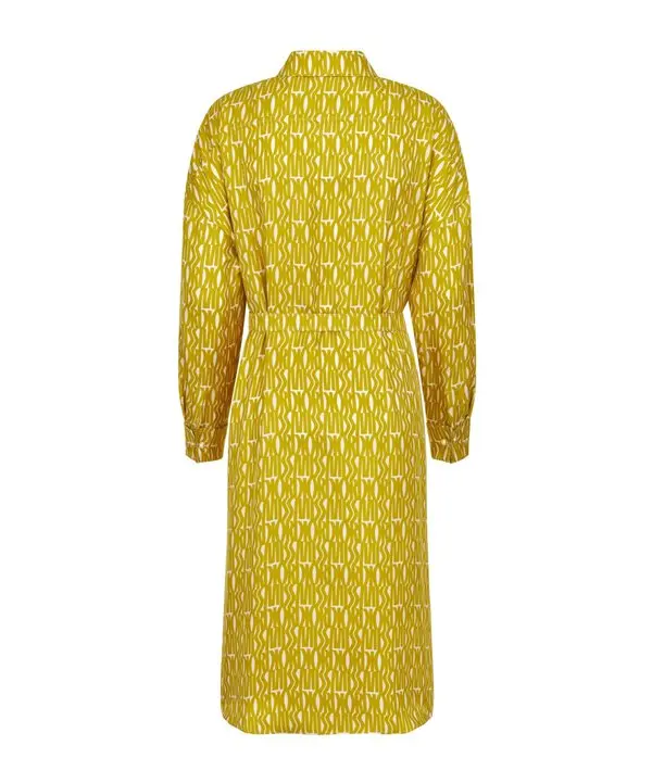 Dior All-over Printed Belted Dress