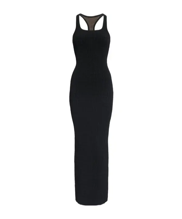 Jacquemus La Scala Racerback Maxi Dress - Black