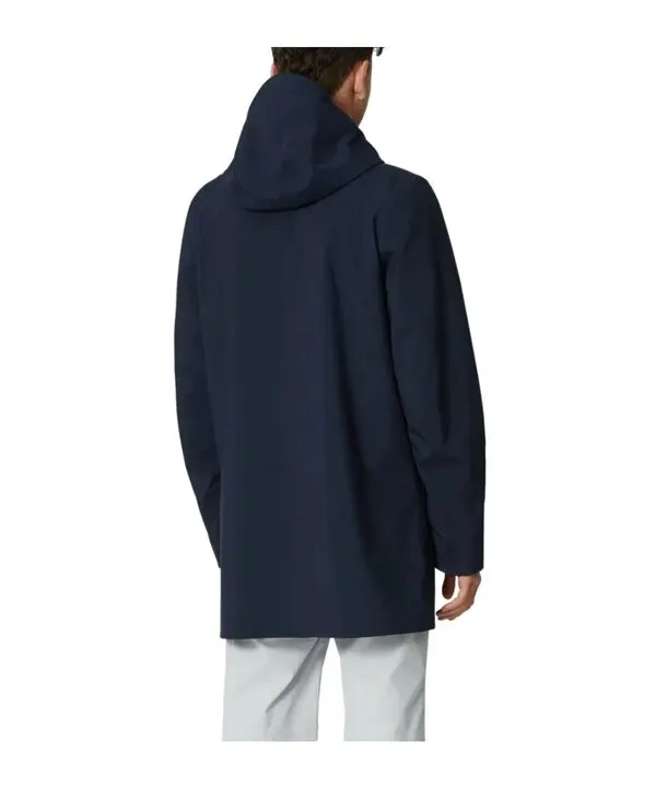 K-WAY Hooded Long Jacket With Zipper