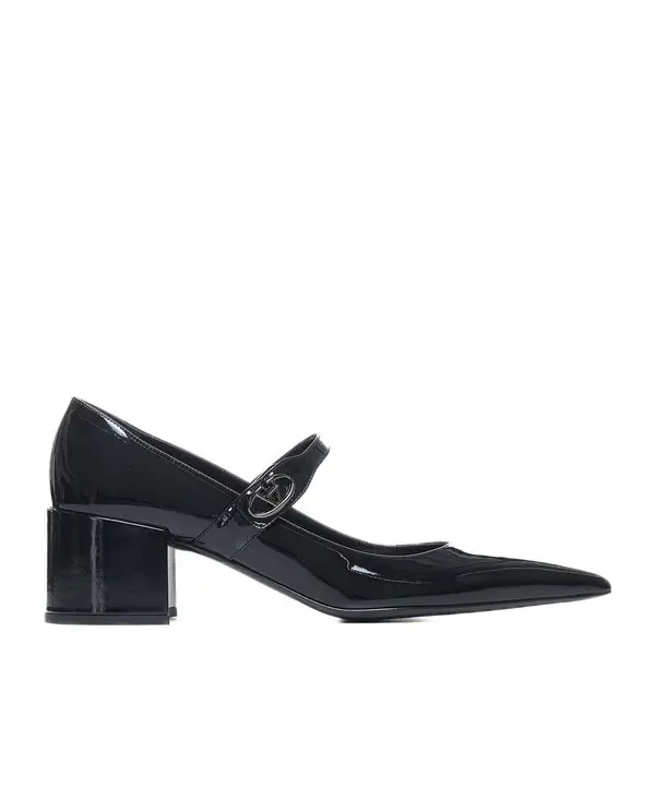 Valentino Garavani Logo Plaque Pointed Toe Pumps