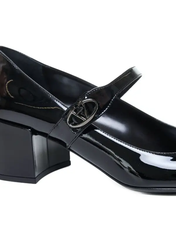Valentino Garavani Logo Plaque Pointed Toe Pumps