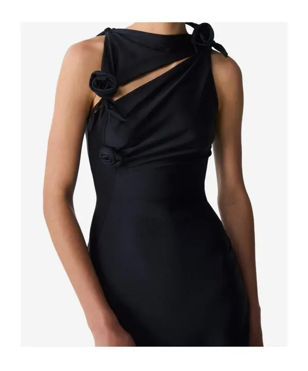 Coperni Asymmetrical Flower Mini Dress