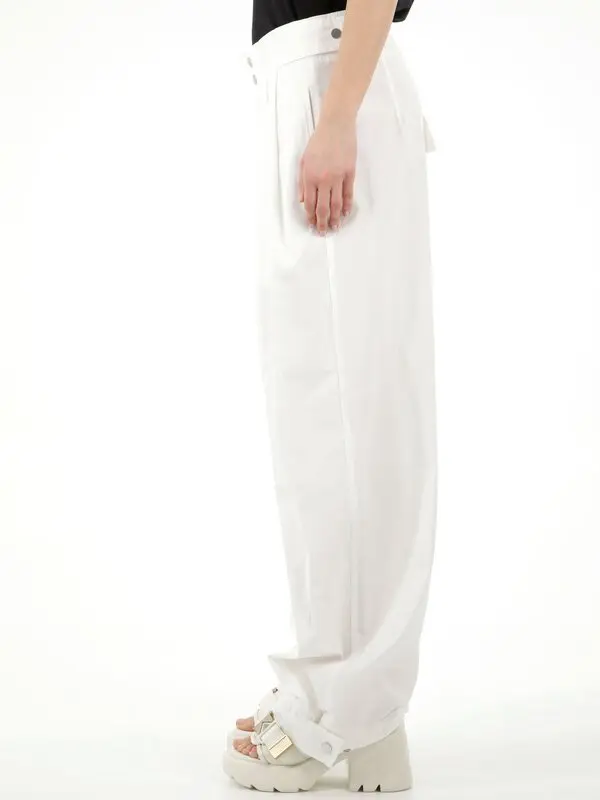 Bottega Veneta Mid-rise Trousers With Button Detail