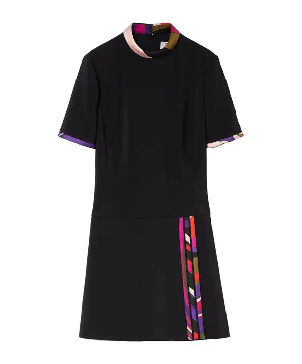 Emilio Pucci Short-sleeve Flared Dress With Printed Details