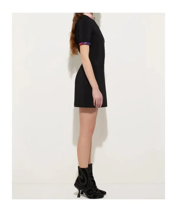 Emilio Pucci Short-sleeve Flared Dress With Printed Details