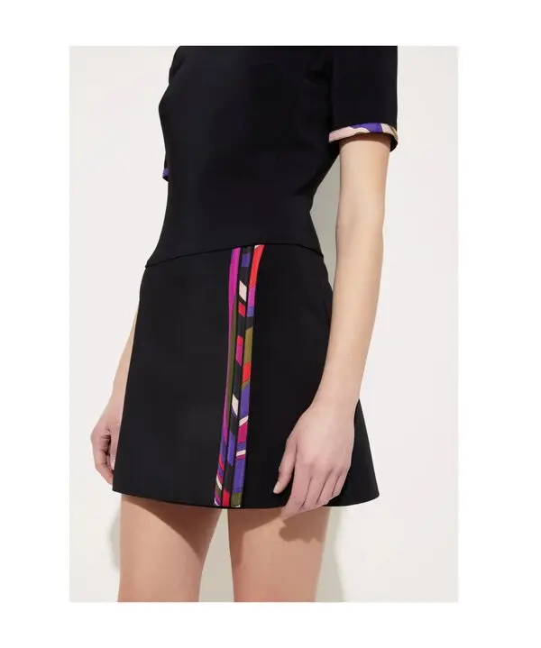 Emilio Pucci Short-sleeve Flared Dress With Printed Details
