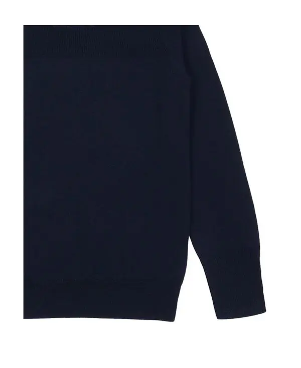 Burberry Long-sleeved Pullover With Round Collar And Knitting Details