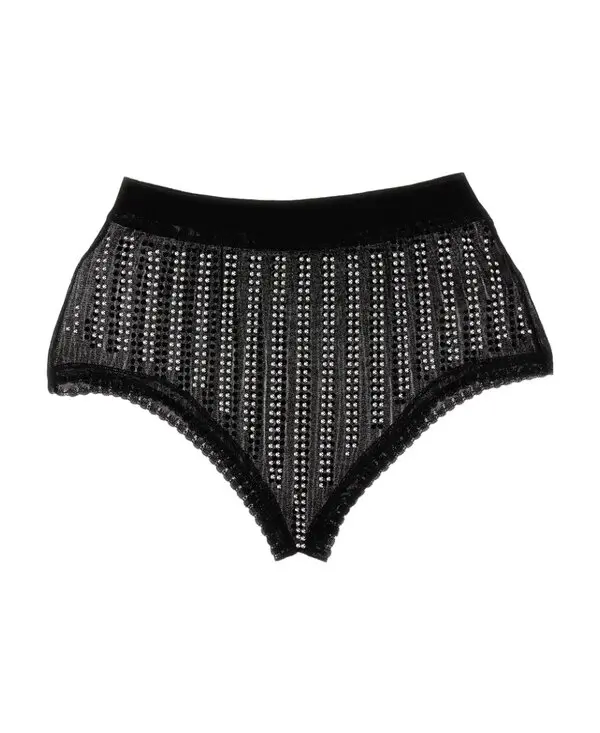 Rabanne Bead Embellished Stetched Briefs - Black
