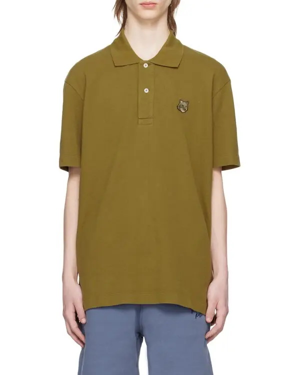 Maison Kitsuné Bold Fox Head Patch Polo Shirt