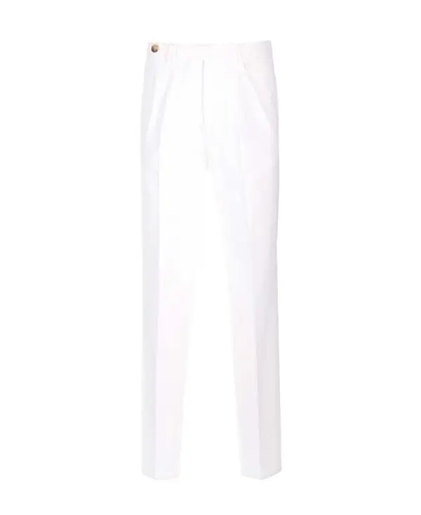 Brunello Cucinelli Tailored Straight-leg Trousers - White