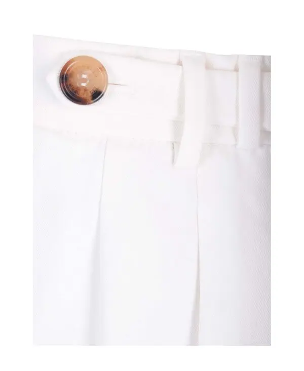 Brunello Cucinelli Tailored Straight-leg Trousers - White