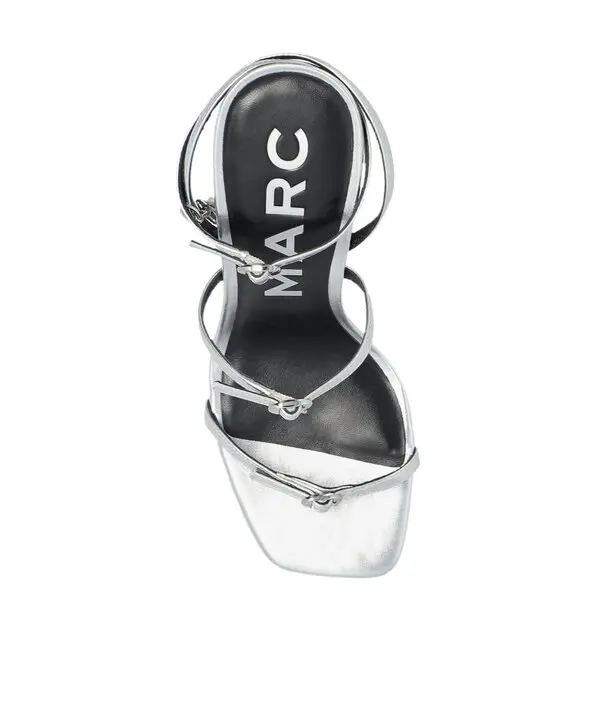 Marc Jacobs Open Toe Sandals With Crystal Embellished Heel