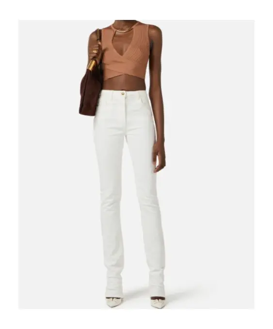 Elisabetta Franchi Jewel Padlock Jeans