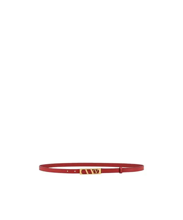 Valentino Garavani Vlogo Signature Belt - Red