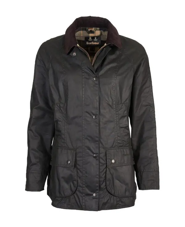 Barbour Collared Button-up Corduroy Jacket - Black