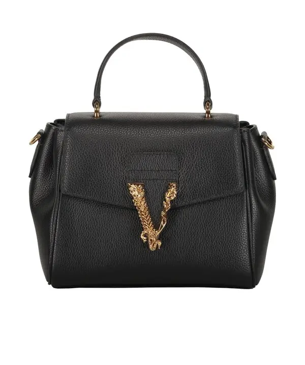 Versace Virtus Top Handle Bag - Black