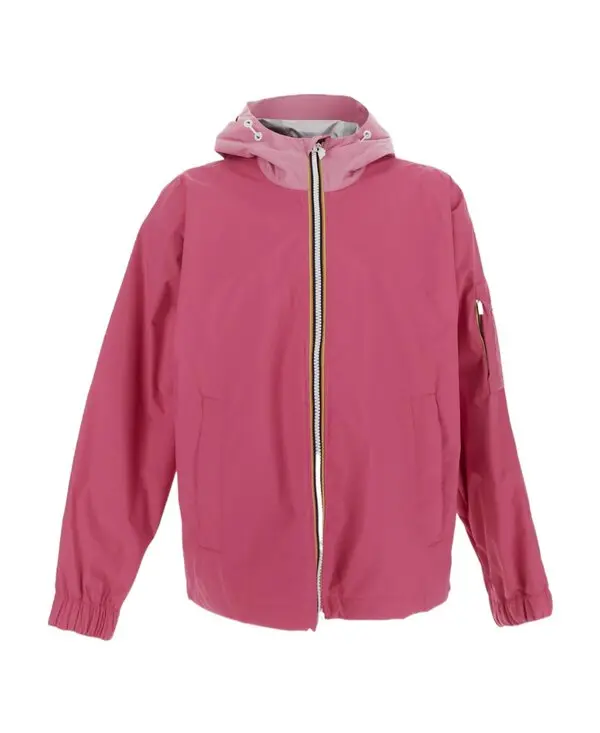 K-WAY Zip-up Hooded Jacket - Red