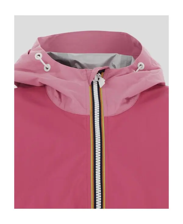 K-WAY Zip-up Hooded Jacket - Red